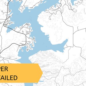 Printable Map of Lay Lake, Alabama, US Instant Download Lake Map Map ...