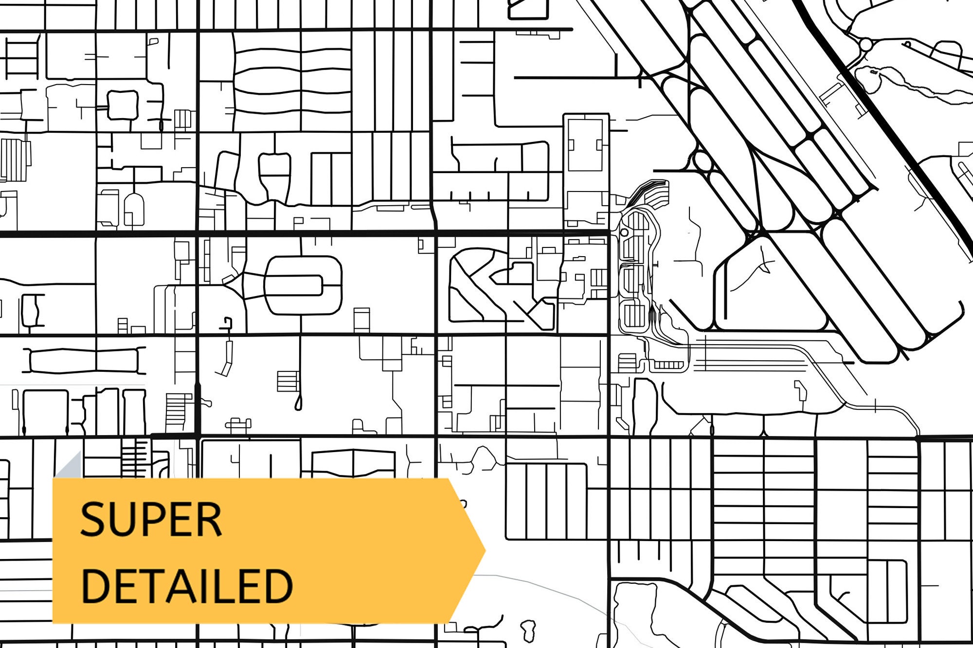 Printable Map of Palm Springs California United States | Etsy