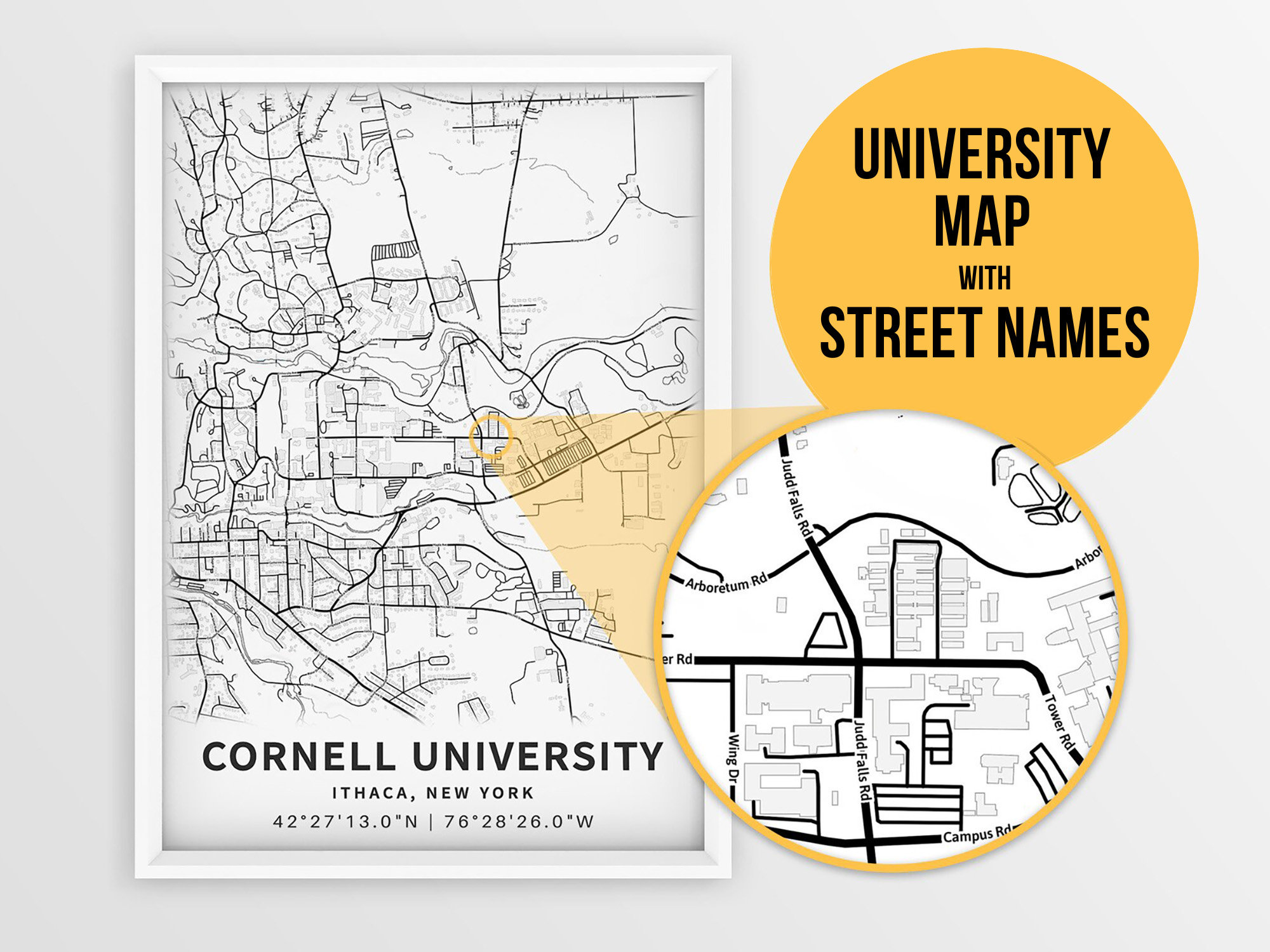 Ithaca College Campus Map