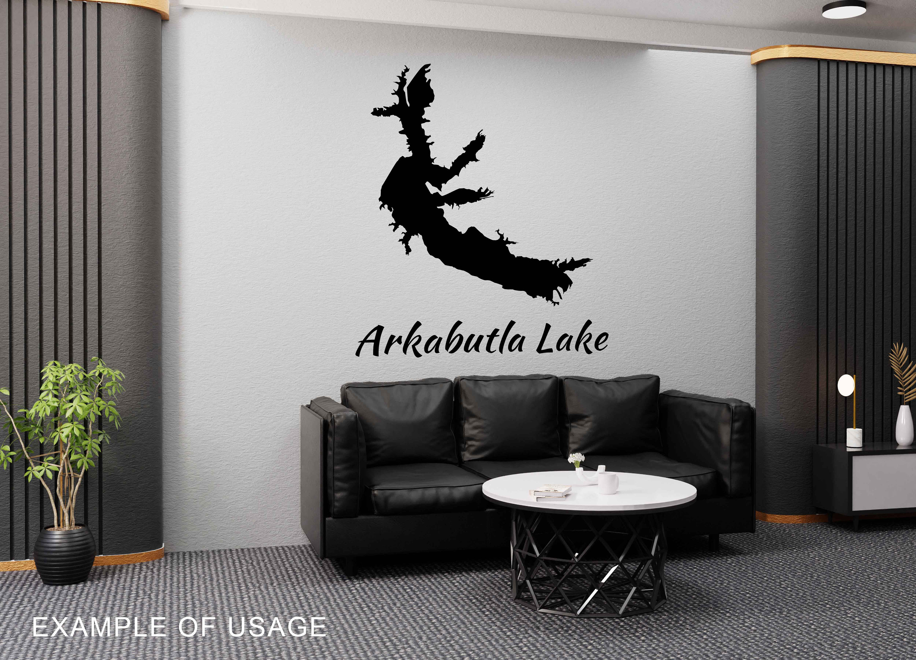 Arkabutla Lake Map SVG Mississippi Map Vector File Instant - Etsy