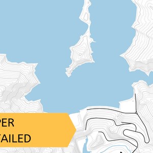 Printable Map of Pyramid Lake, California, US - Instant Download \ Lake ...