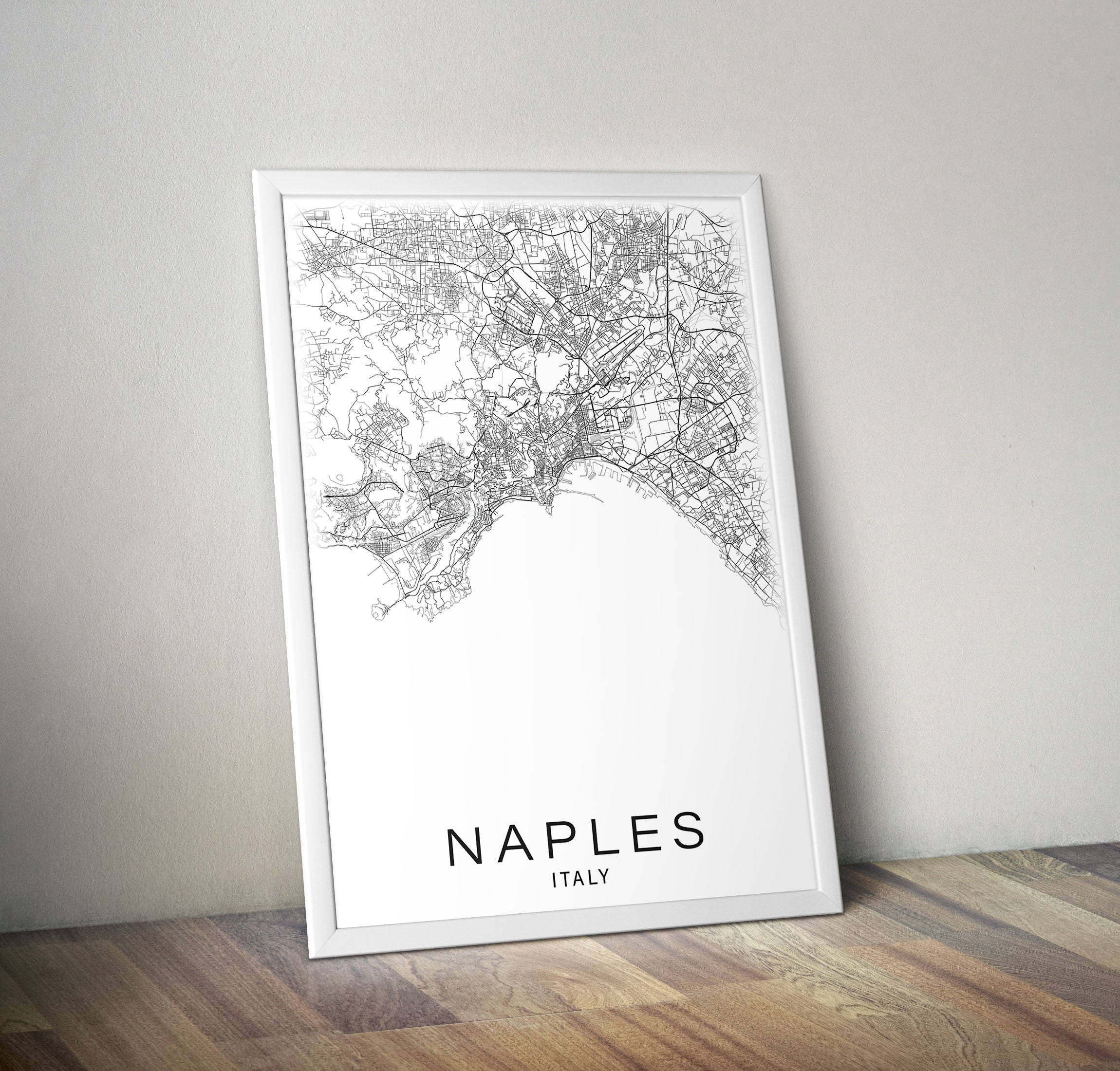 Printable Map of Naples Italy Instant Download City Map - Etsy Singapore