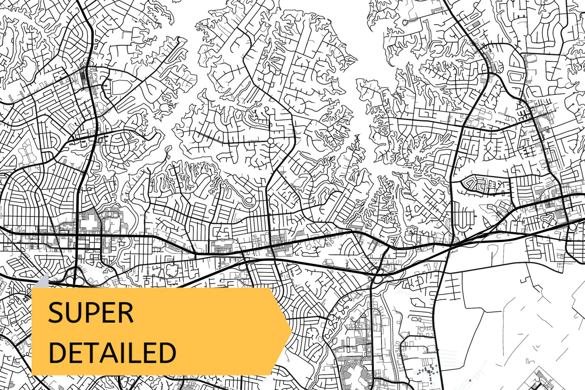 Printable Map of Virginia Beach Virginia VA USA Instant | Etsy