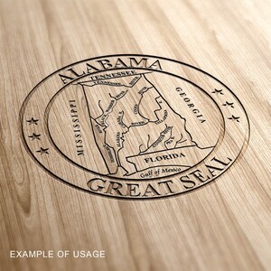 Alabama Coat of Arms Vector Clipart (SVG, PNG, PDF), Alabama Cutting ...