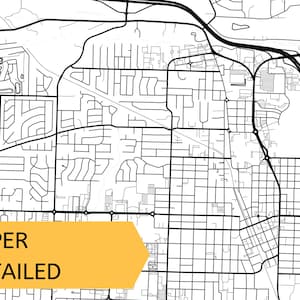 Conway AR Map Print Arkansas USA City Map Instant Download | Etsy
