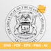 Michigan State Seal, Michigan Vector Clipart - SVG \ PNG \ PDF ...