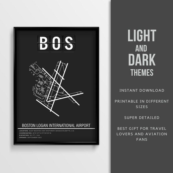 Boston Logan Poster - Etsy