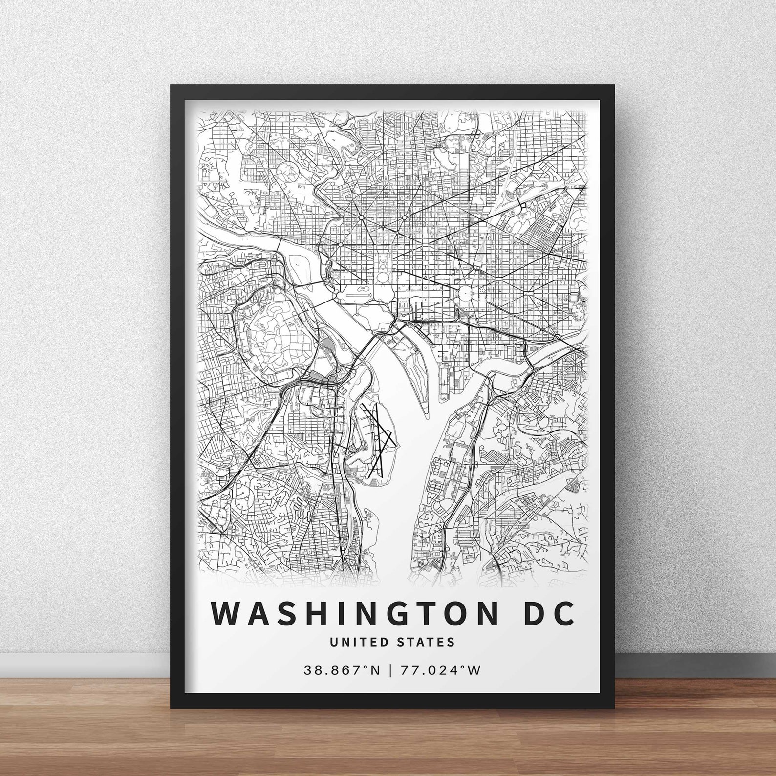 Custom Map of Your City Any Town With Street Name Digital - Etsy
