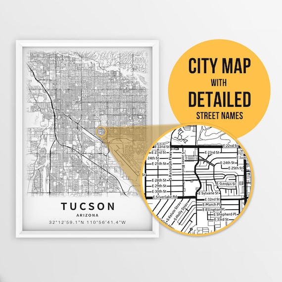 Tucson Arizona Map Usa