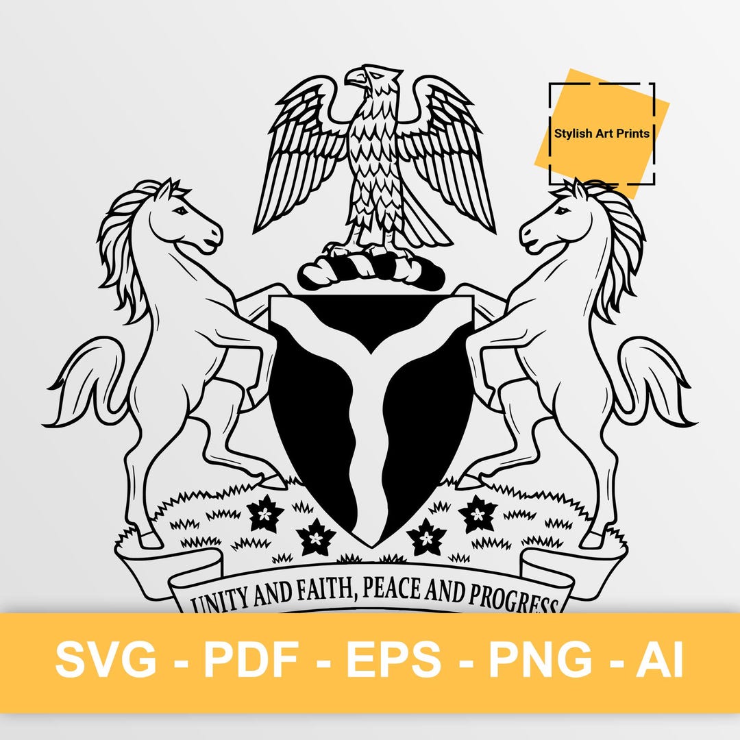 Nigeria Coat Of Arms Nigeria Vector Clipart SVG PNG PDF Nigeria Coat Of Arms Nigeria Vector Clipart SVG PNG PDF