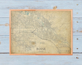 Boise Map Printable - Etsy