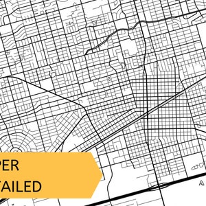 Printable Map of Midland, Texas USA City Map Instant Download Street ...