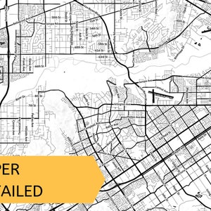 Printable Map of Inland Empire, California, USA With Street Names ...
