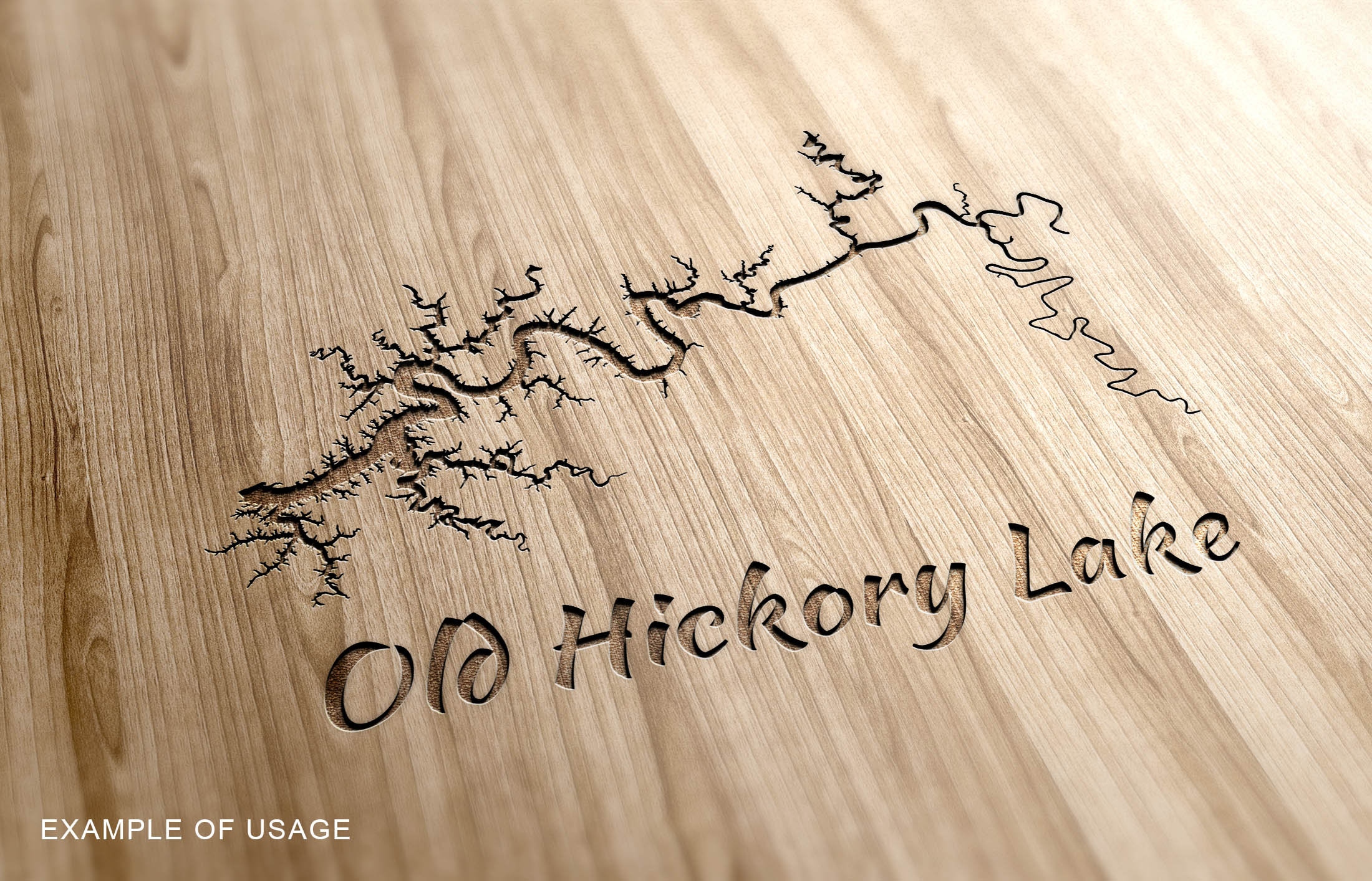 Old Hickory Lake Map SVG, Tennessee Map Vector File - Instant Download ...