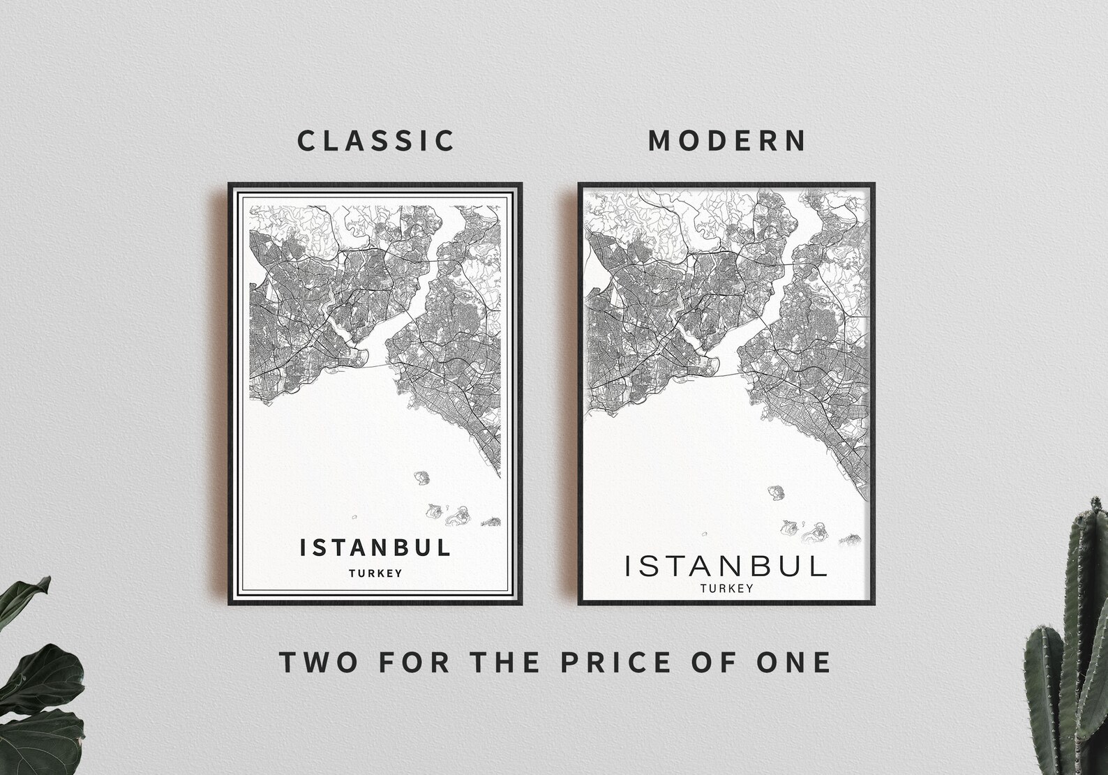 Printable Map of Istanbul Turkey Instant Download City | Etsy