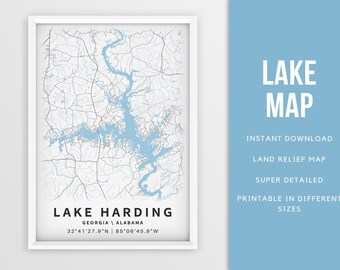 Lake Harding Poster - Etsy