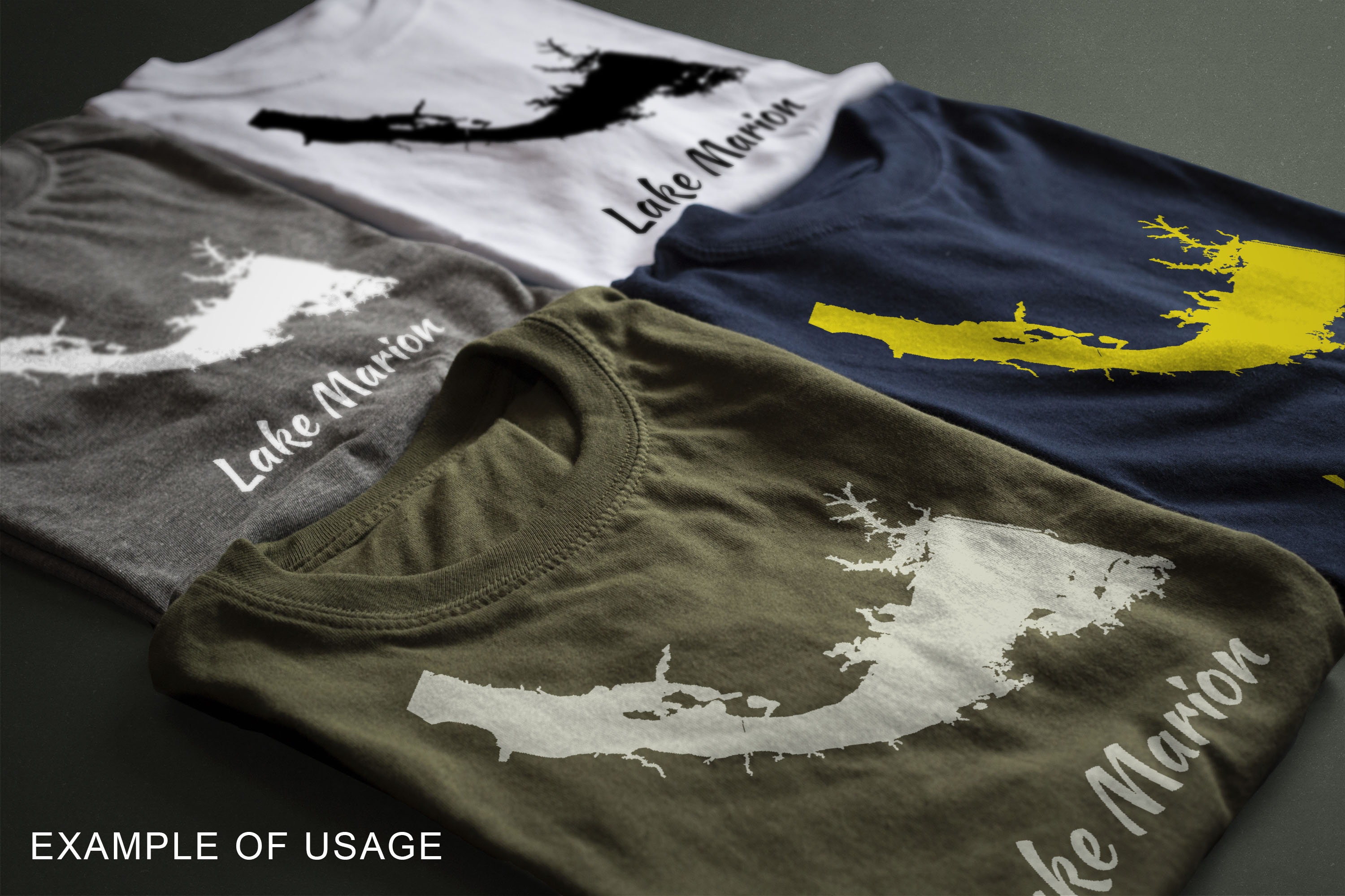 Lake Marion Map SVG South Carolina Map Vector File Instant - Etsy