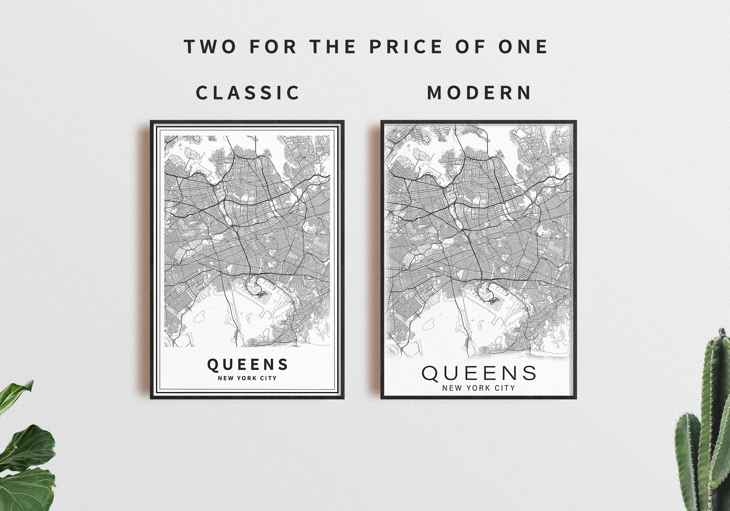 Printable Map of Queens New York City Instant Download - Etsy