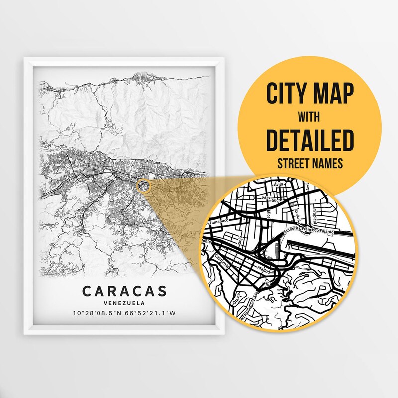 Caracas on Maps - Etsy