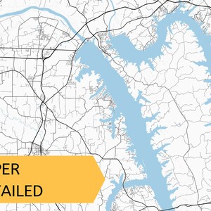 Printable Map Kentucky Lake, Tennessee, US - Instant Download \ Lake ...
