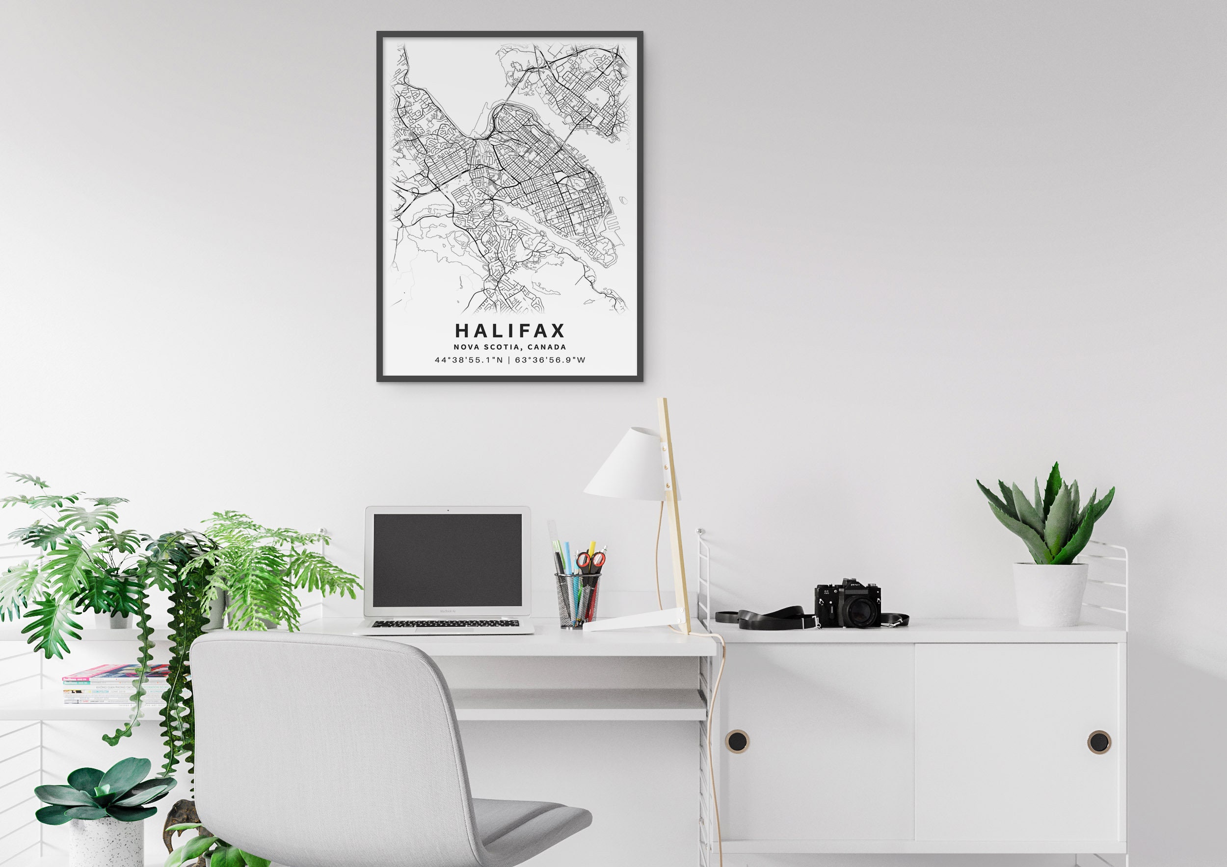 Printable Map of Halifax Nova Scotia Canada With Street - Etsy