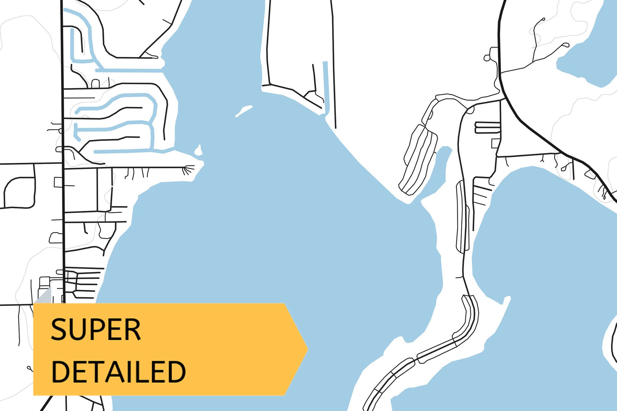 Printable Map of Gun Lake Michigan United States Instant | Etsy