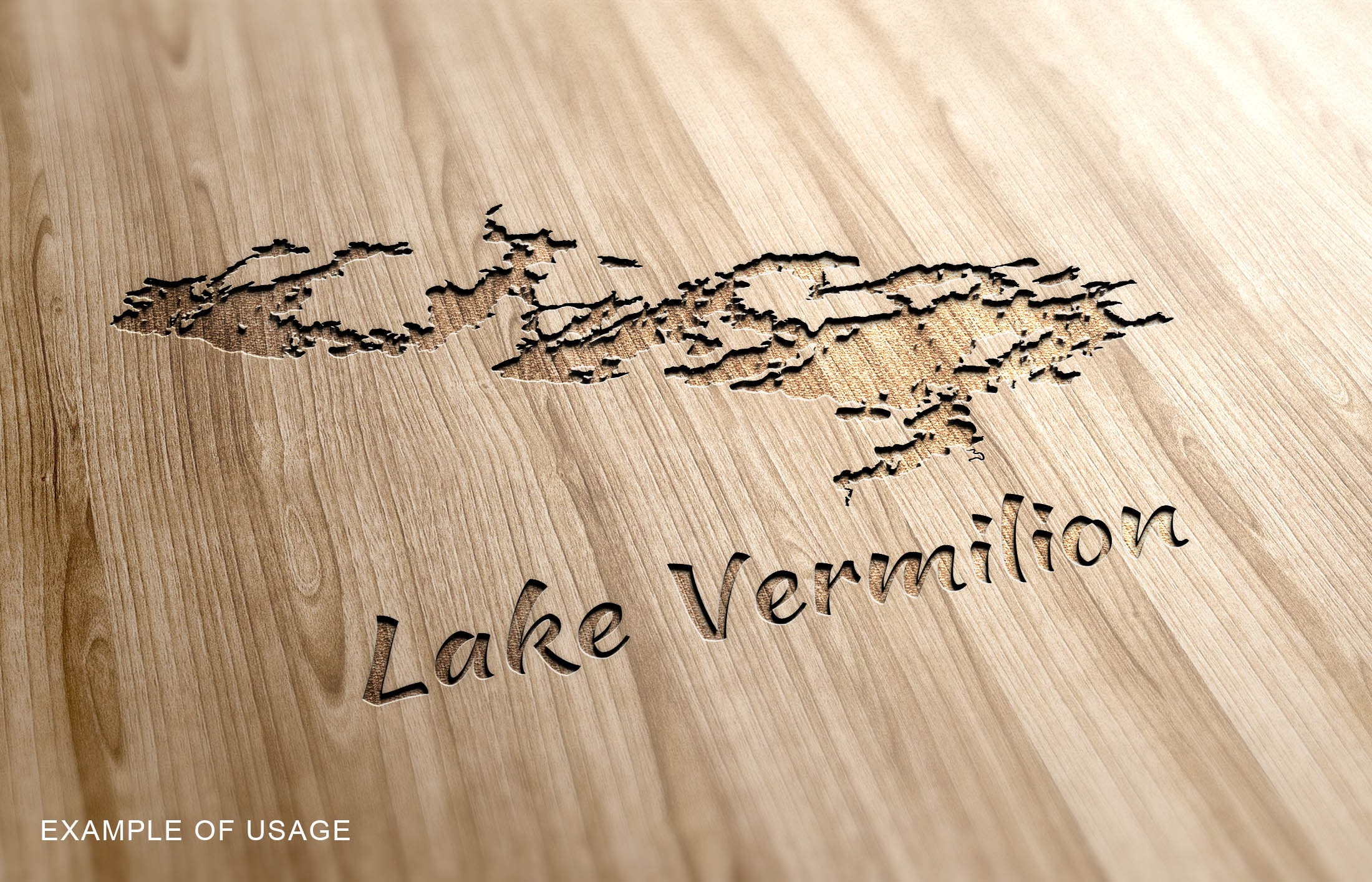 Lake Vermilion Map SVG Minnesota Map Vector File Instant - Etsy