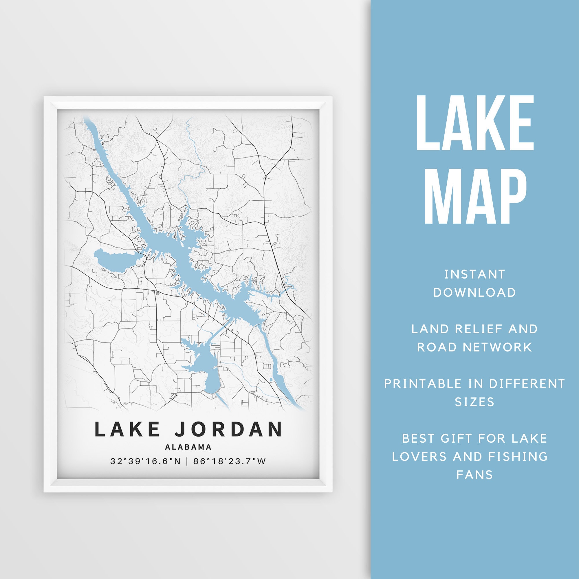 Lake Jordan Alabama Maps