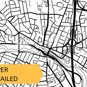 Printable Map of Medford, Massachusetts, USA With Street Names ...