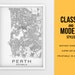 Printable Map of Perth Australia Instant Download City - Etsy