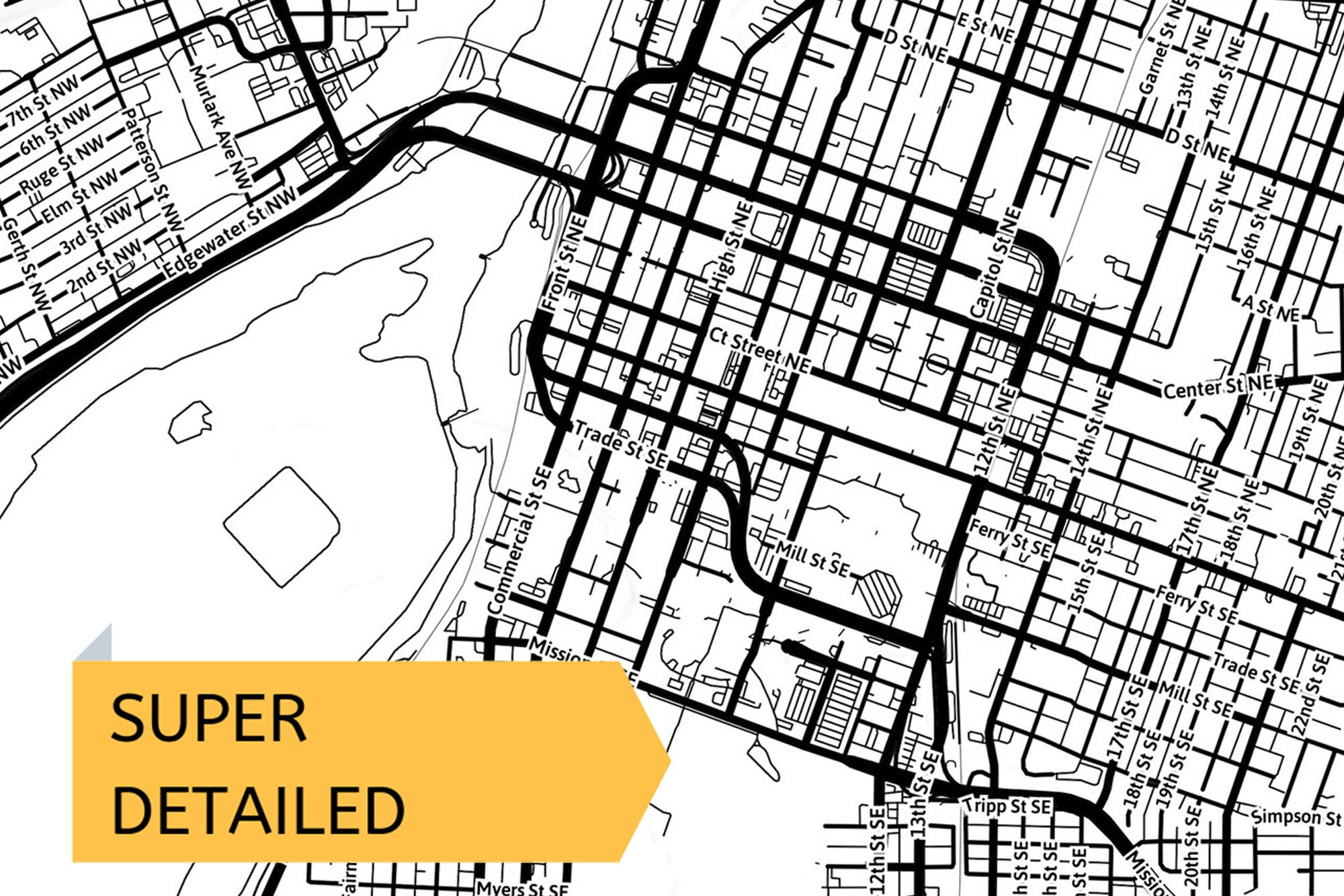 Downtown Salem Oregon Map