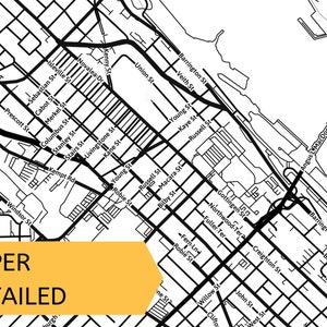 Printable Map of Halifax, Nova Scotia, Canada With Street Names ...