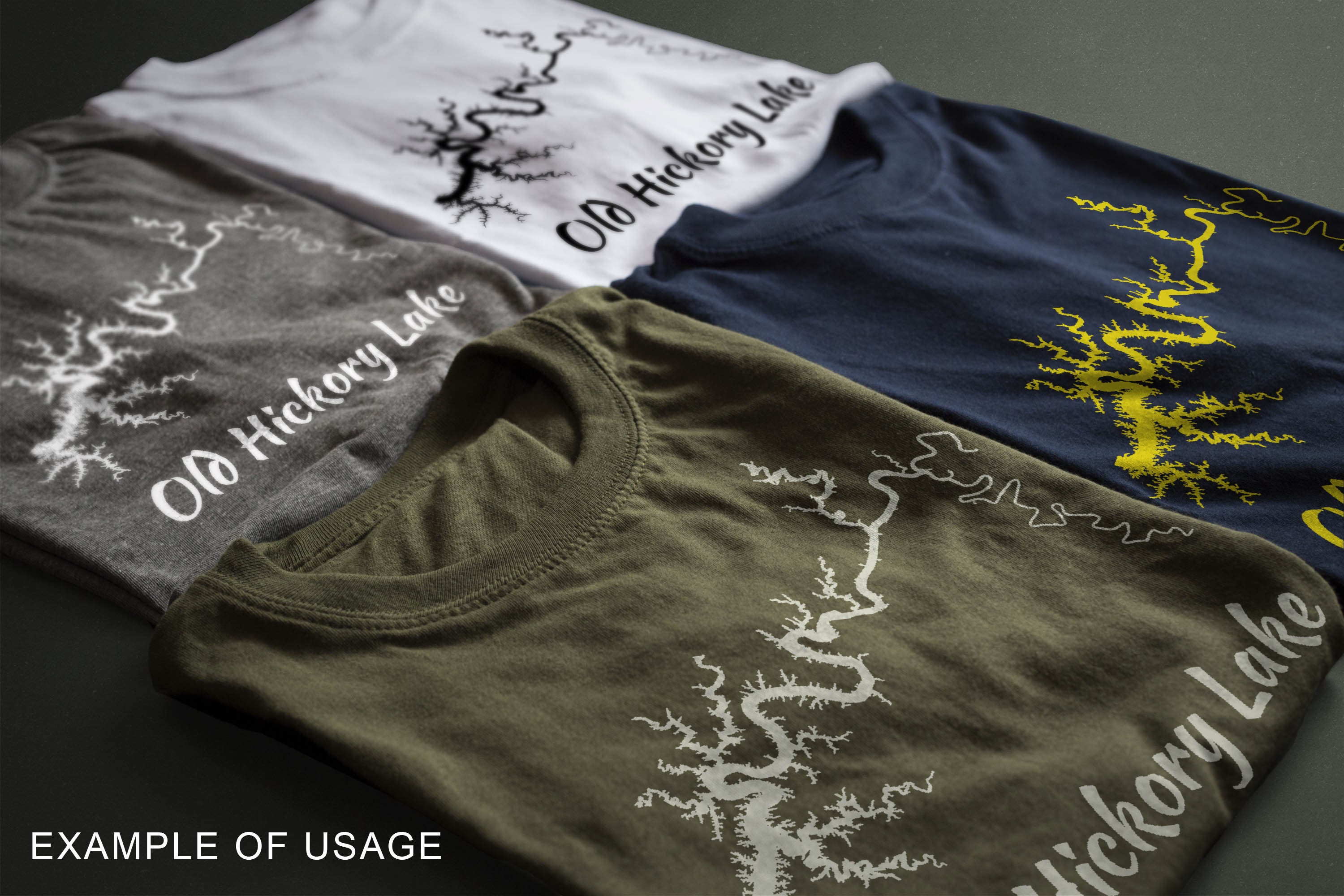 Old Hickory Lake Map SVG, Tennessee Map Vector File - Instant Download ...