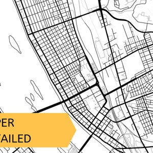 Printable Map of Harrisburg, Pennsylvania PA, United States Instant ...