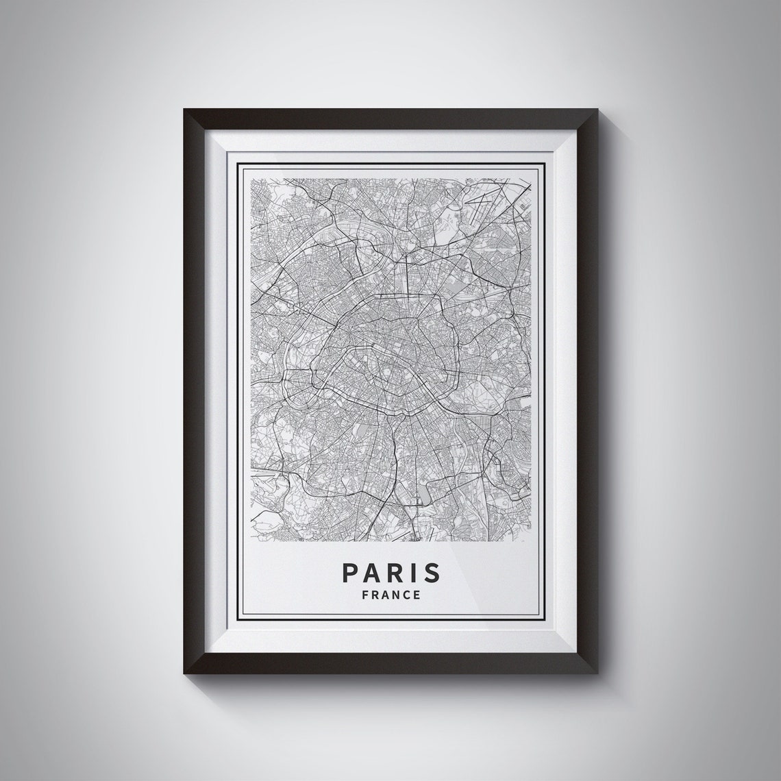 Printable Map of Paris France Instant Download City Map | Etsy