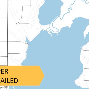 Printable Map of Carlyle Lake, Illinois, US Instant Download Lake Map ...