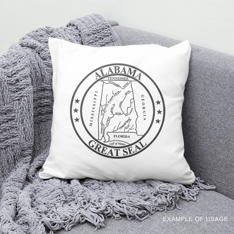 Alabama Coat of Arms Vector Clipart (SVG, PNG, PDF), Alabama Cutting ...