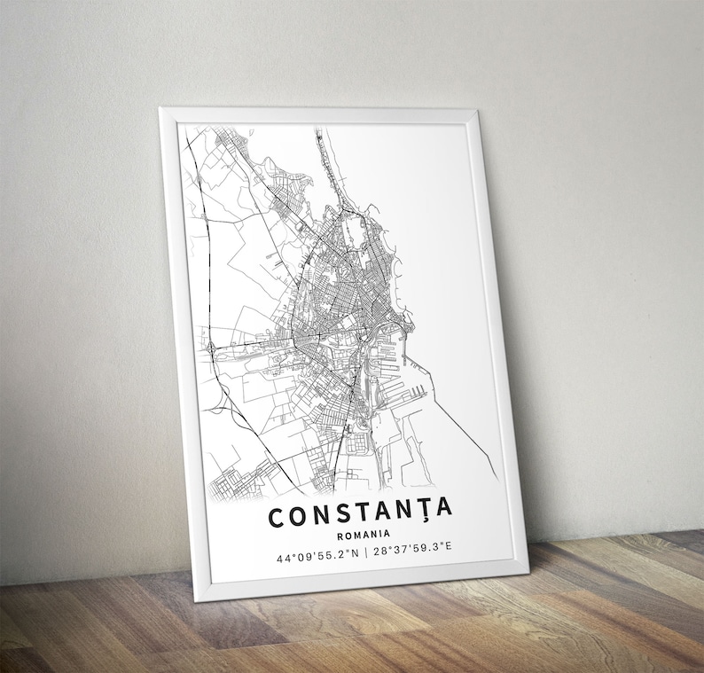 Constanta Romania Map With Street Names, Printable Constanta City ...