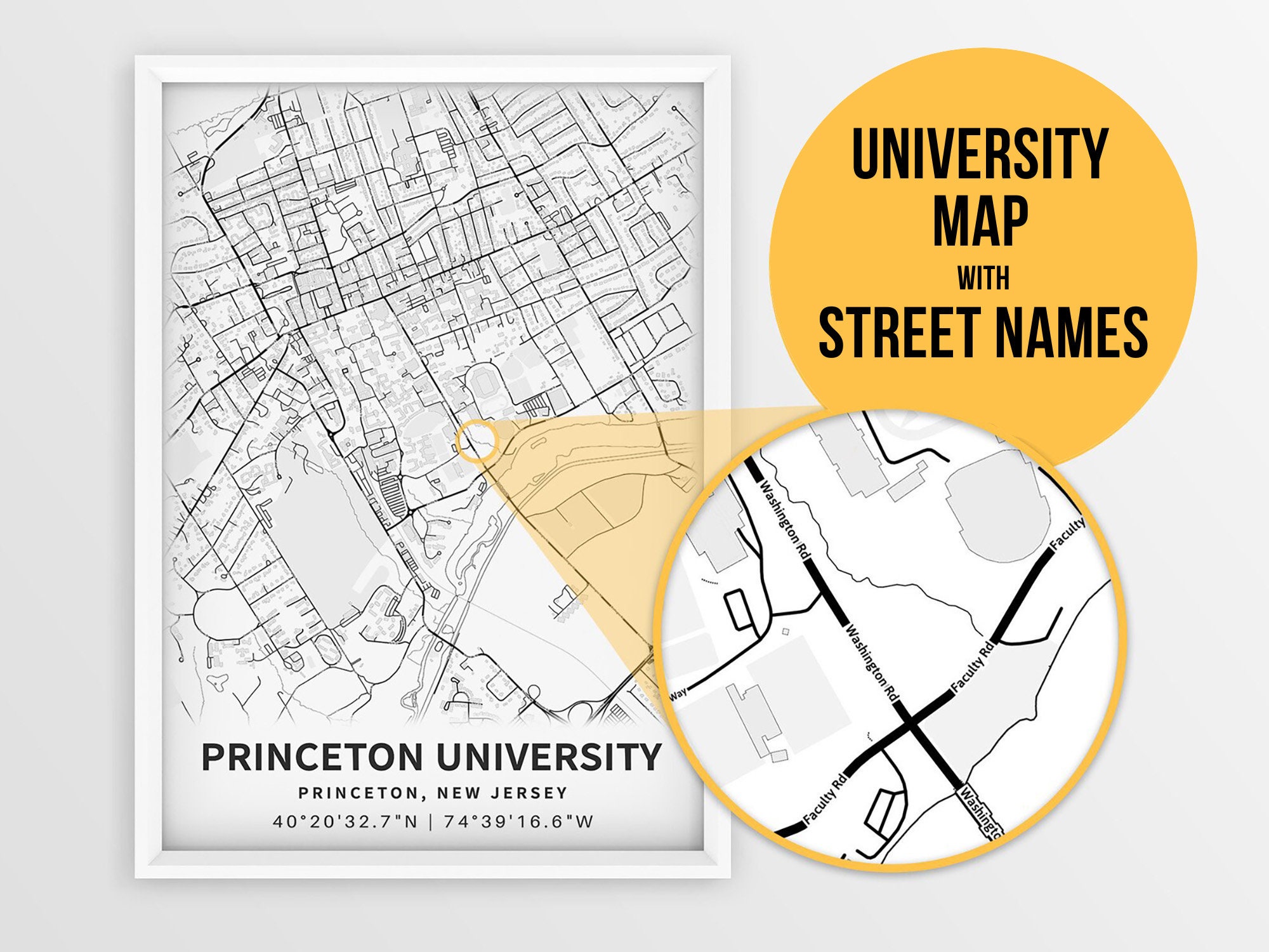Princeton University Campus Map