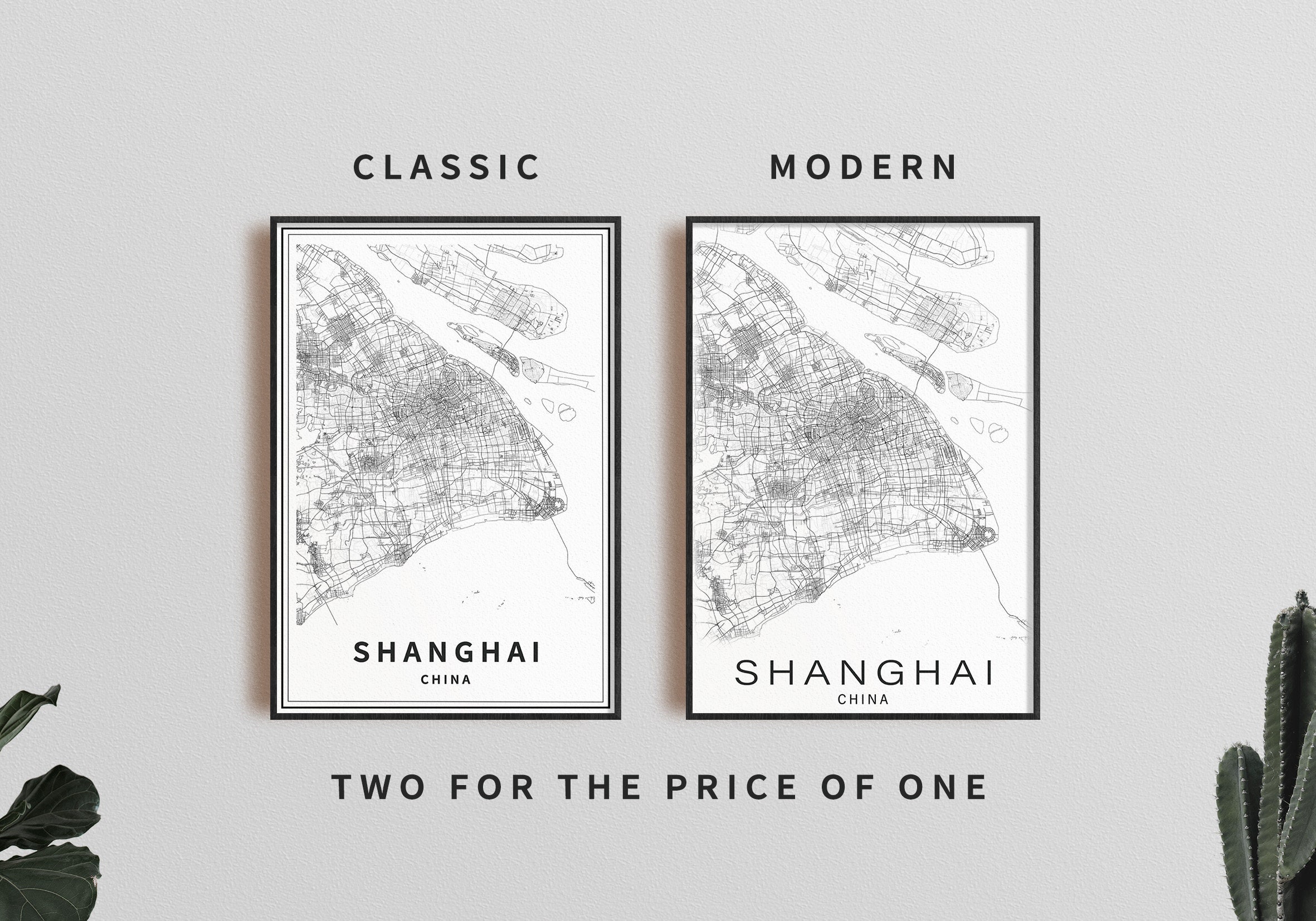 Printable Map of Shanghai 上海 上海 China Instant Download - Etsy