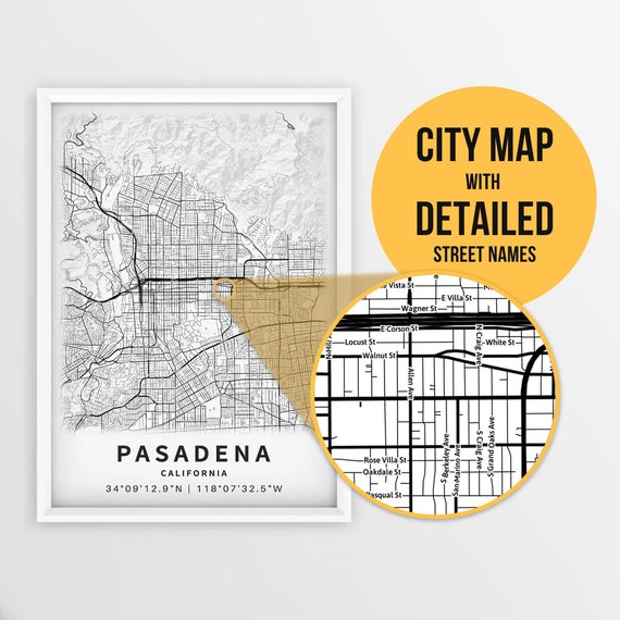Map Of Pasadena California Street Maintenance Department Of Public