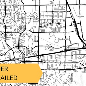 Printable Map of Henderson, Nevada, USA With Street Names - Instant ...