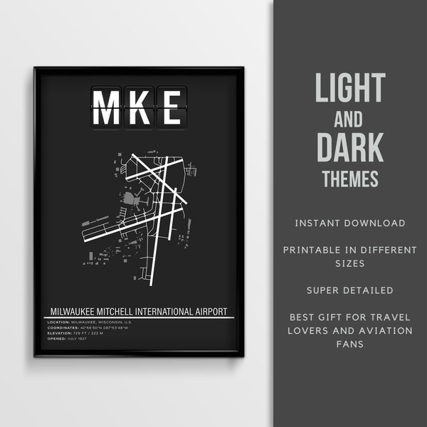 Airport Runway Map - Etsy