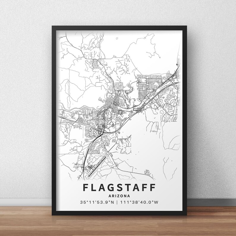 Flagstaff Arizona Map With Street Names, Printable Flagstaff City ...