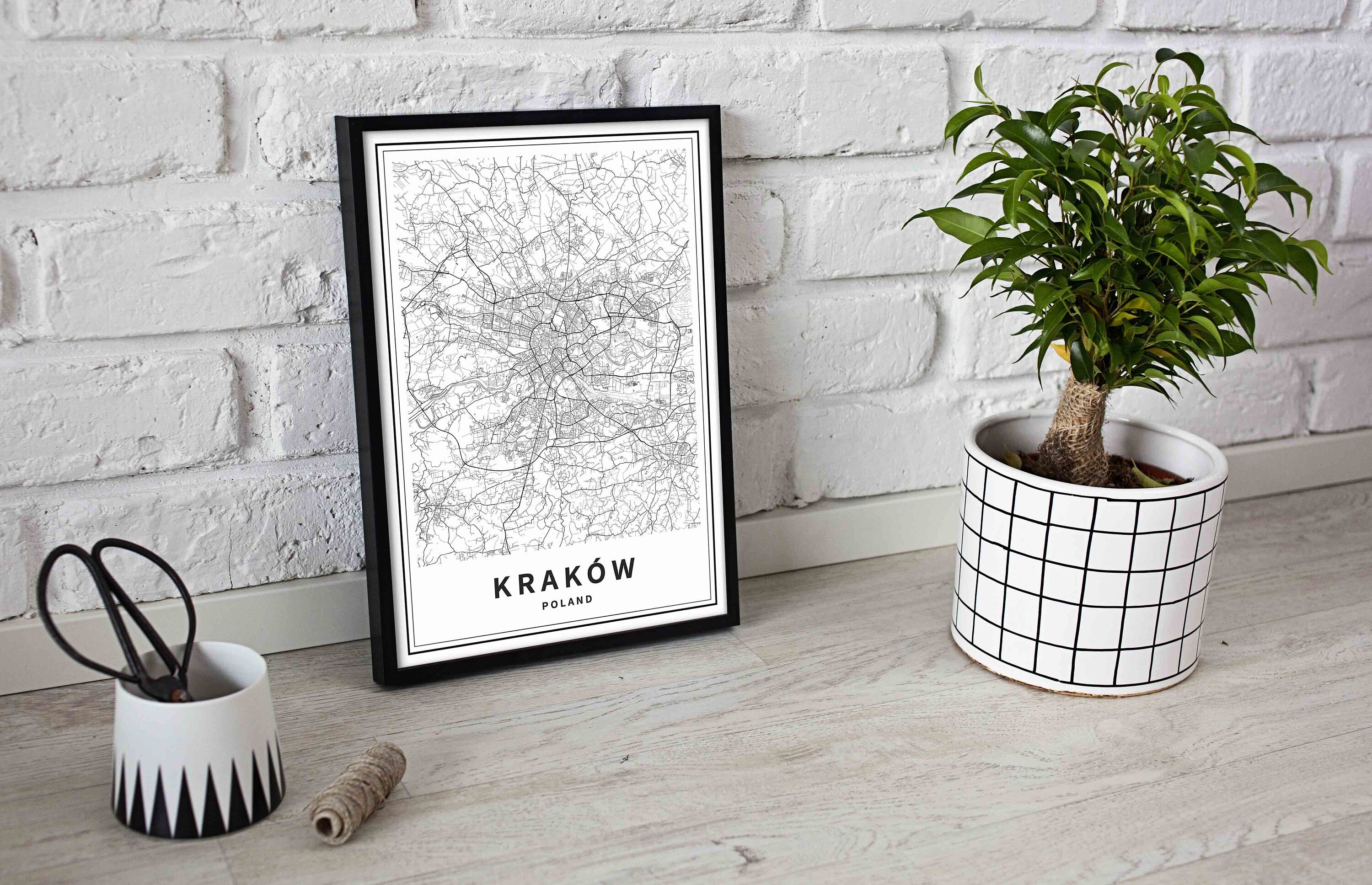Printable Map of Krakow Poland kraków Cracow City Street - Etsy