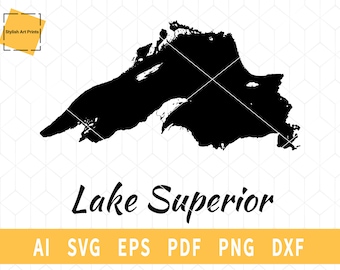 Lake Superior Outline SVG, Great Lakes SVG, Ontario SVG, Canada Svg ...