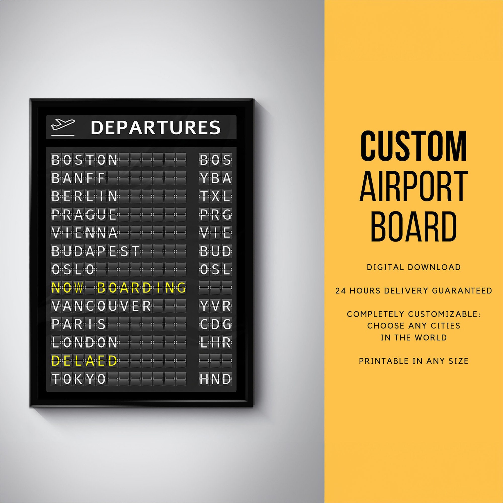 Departure Sign