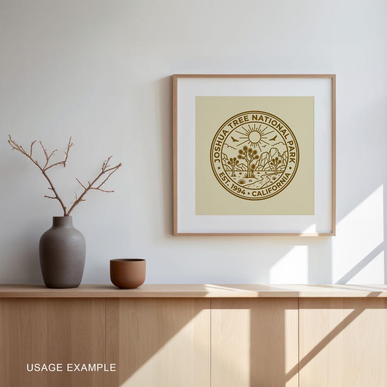 Joshua Tree National Park Vector Clipart (SVG, PNG, PDF), Joshua ...