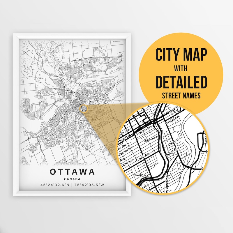Cities in Ottawa Canada - Etsy
