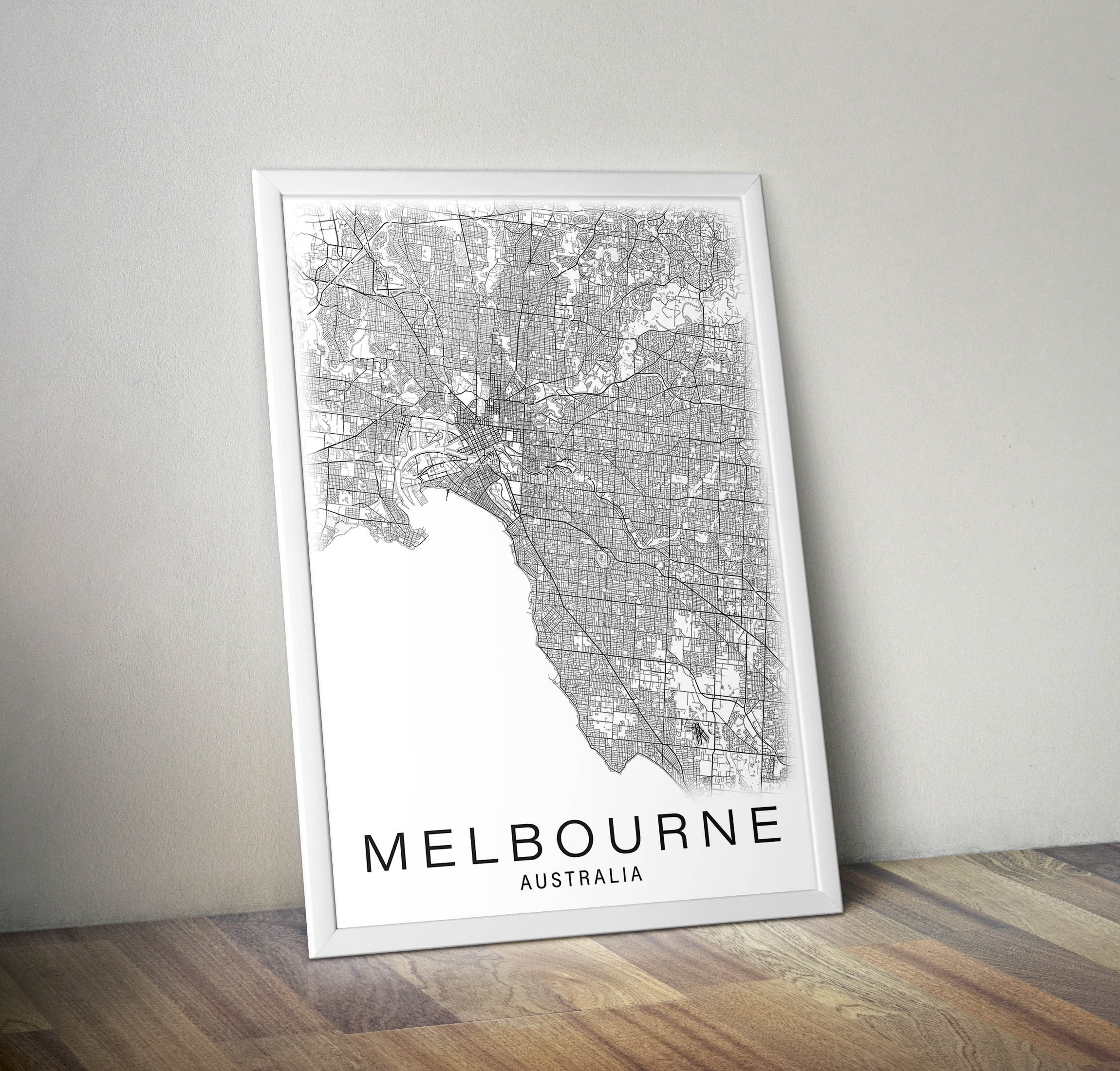 Printable Map of Melbourne Australia Instant Download - Etsy